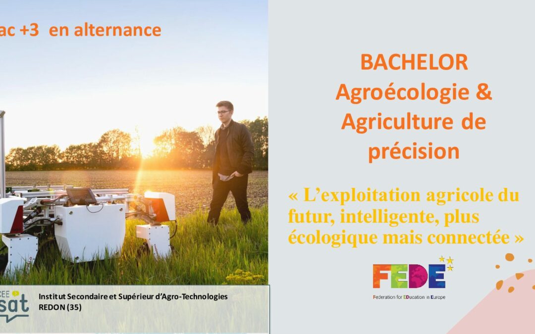 BACHELOR Agroécologie et Agriculture de Précision | ISSAT Pays de Vilaine